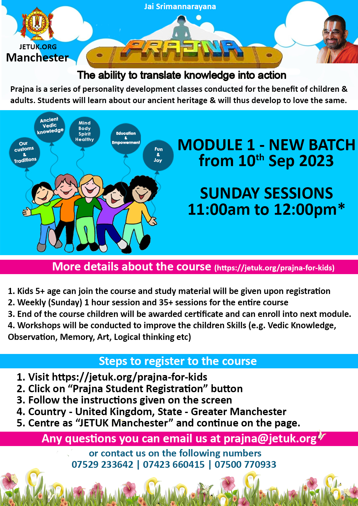 Prajna for kids – Jeeyar Educational Trust UK